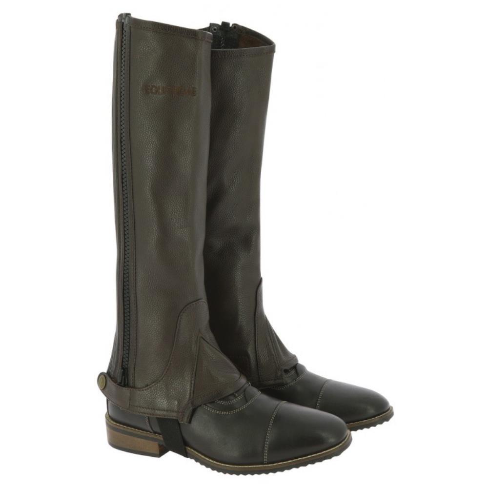 MINI-CHAPS EQUITHEME CUIR MARRON - EQUITHEME | Terres & Eaux