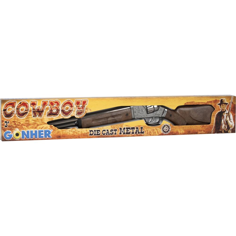JOUET FUSIL COWBOY 12 COUPS - ACIER - GONHER | Terres & Eaux